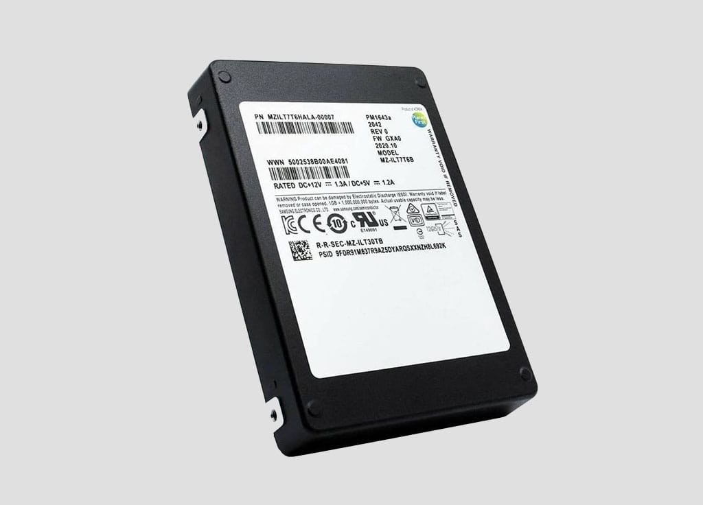 قیمت و خرید هارد سرور سامسونگ Samsung Enterprise PM1643A SSD