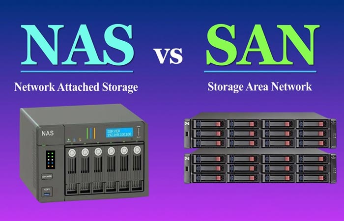 تفاوت ذخیره ساز های NAS ، DAS و SAN | مقایسه کامل انواع استوریج‌ها